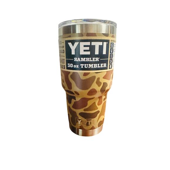 Yeti | Kitchen | New Yeti 225 Wetlands Camo Camouflage 30 Oz Rambler ...